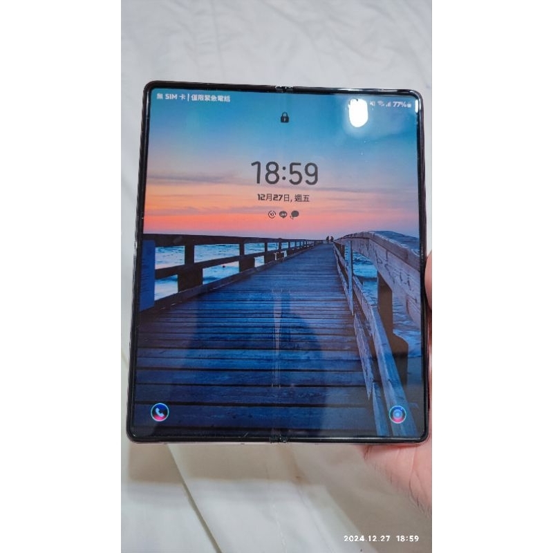 免運 三星 samsung z fold 2 5G 黑色（12g/512g) 摺疊機 fold2 送保護殼 | 蝦皮購物