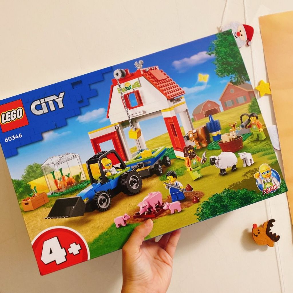 樂高 lego 60346 city 穀倉和農場動物 農夫 綿羊 豬 動物 | 蝦皮購物