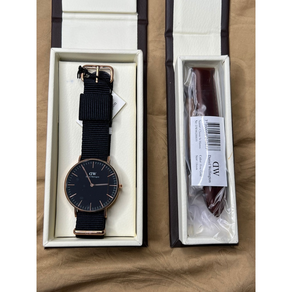 官網真品 台灣發貨 DW Daniel Wellington 36MM 黑色鏡面 男錶 女錶 手錶 腕錶 B4-173 | 蝦皮購物