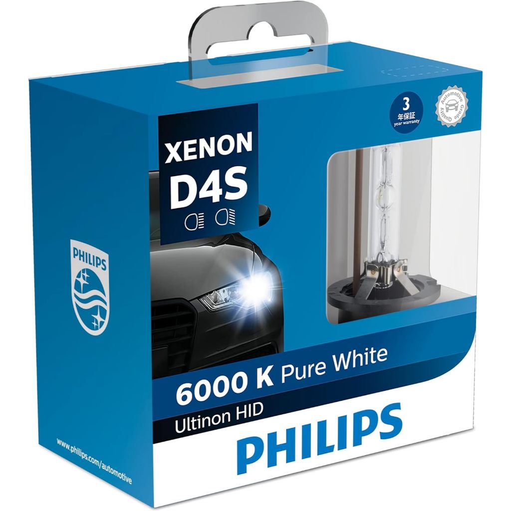 【德國製造•保固3年】PHILIPS 飛利浦 D4S 6000K 時尚白光 HID 氙氣車燈 42402WXX2 | 蝦皮購物
