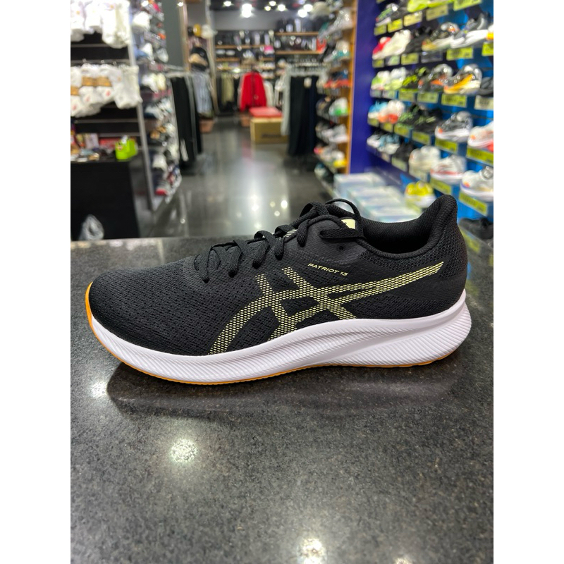 ASICS PATRIOT 13 男款 正常楦 慢跑鞋 1011B485-011 黑螢光綠 入門款 | 蝦皮購物