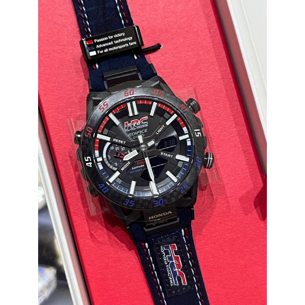 【柏儷鐘錶】CASIO EDIFICE Honda Racing聯名 HRC聯名 計時賽車錶 ECB-2000HR-1A | 蝦皮購物