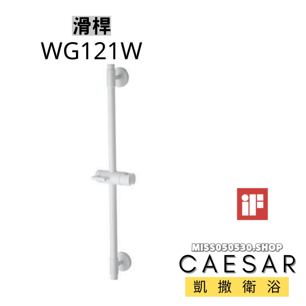 Caesar 凱撒衛浴 WG121W 滑桿 伸降桿 浴室滑桿 蓮蓬頭掛座 掛座 浴室配件 | 蝦皮購物
