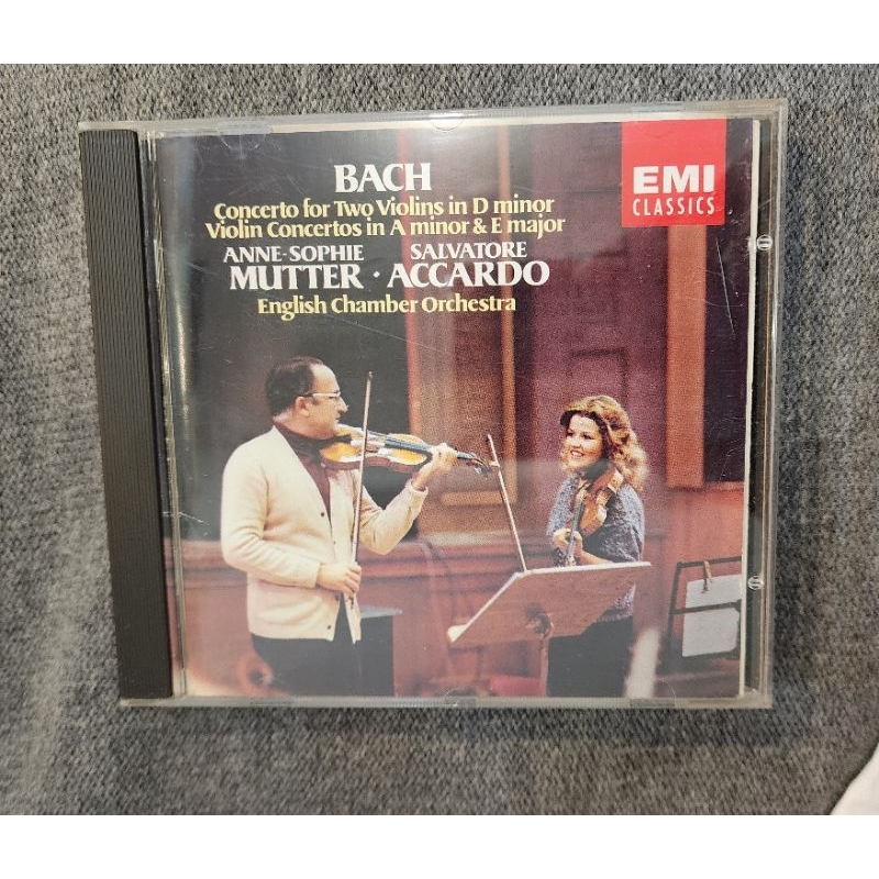 （企鵝三星）巴哈小提琴協奏曲全集 Violin Concertos Mutter Accardo 荷蘭鋼印版 無IFPI | 蝦皮購物
