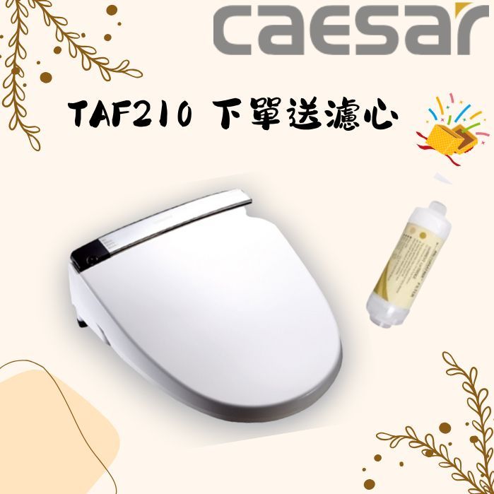 配合蝦必回饋10% 免運【CAESAR】自動掀蓋旗艦款免治馬桶座 TAF210 原廠保固一年 | 蝦皮購物