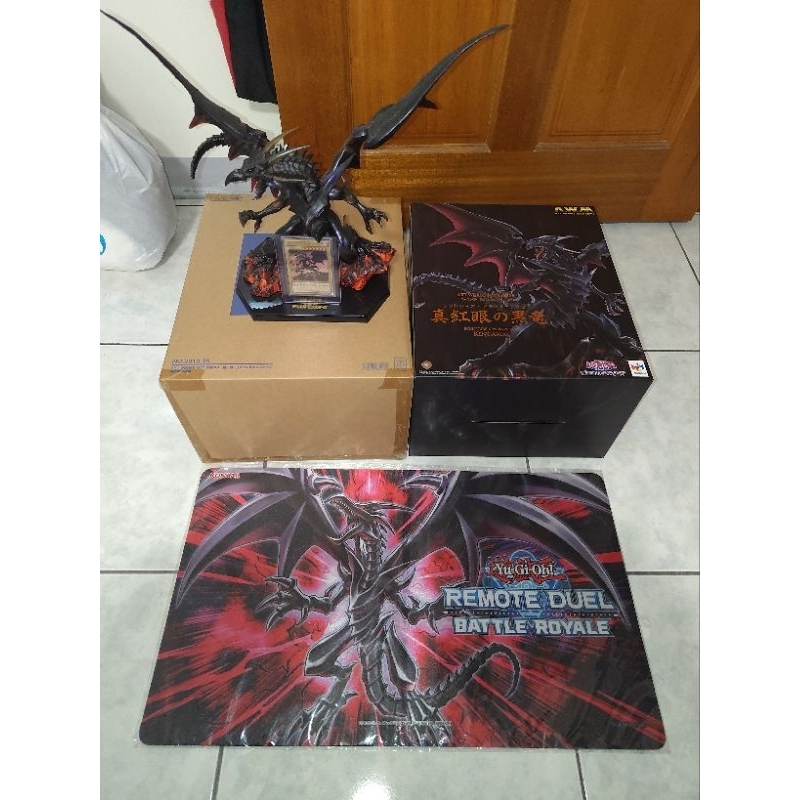 AWM 真紅眼黑龍 日版 模型 + 金亮 YAP1-JP002 遊戲卡 + 遠端戰爭 卡墊 收藏出清 | 蝦皮購物