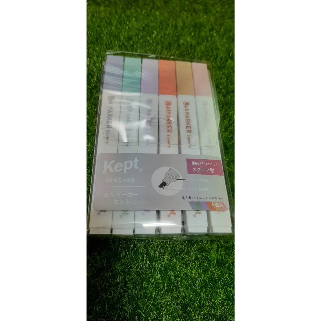 [現貨]【日本藤井Raymay Fujii】Kept 方形 麥克筆 螢光筆 6色入 KP1086 | 蝦皮購物