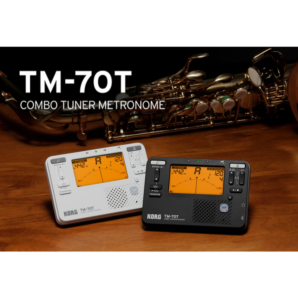『日本 KORG TM-70T 電子調音器+節拍器．黑 / 白．日本製』薩克斯風玩家館 | 蝦皮購物