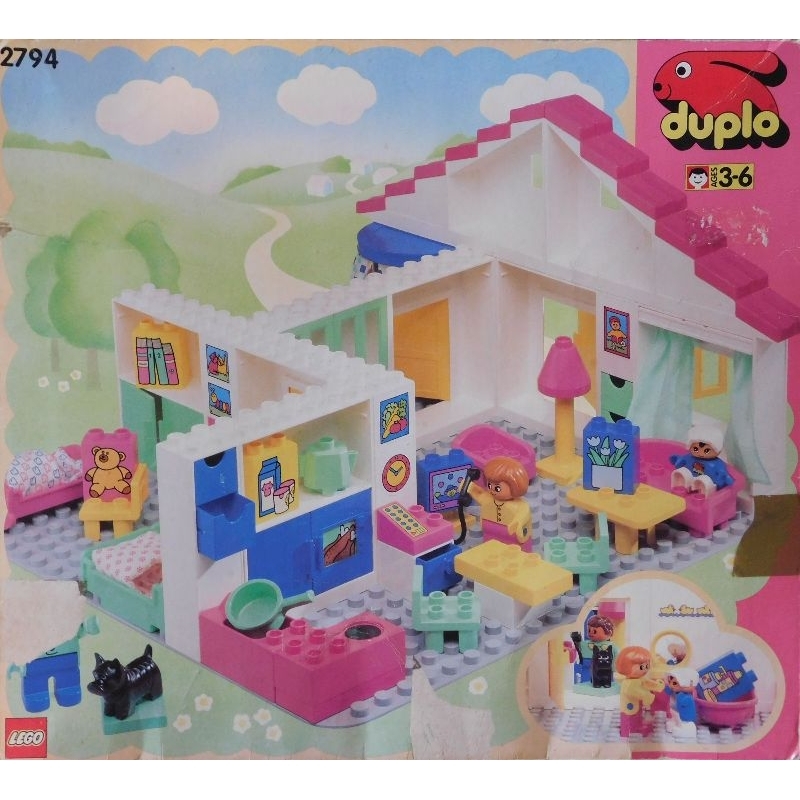 免運樂高 Lego Duplo 2794 無書無盒 無底板 My house 1994年絕版 得寶 兒童玩具 大塊積木 | 蝦皮購物