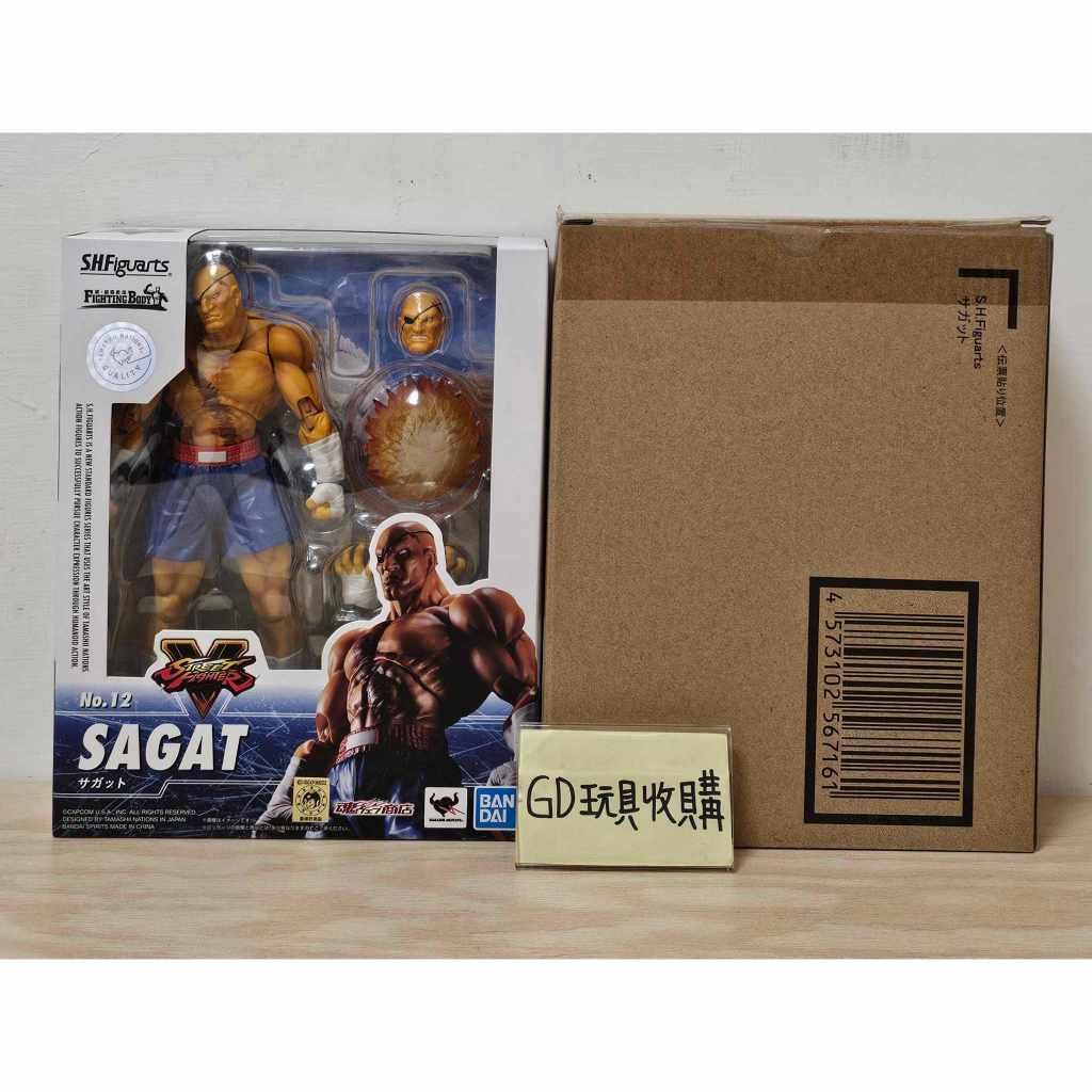 【GD玩具收購當舖】萬代 S.H.Figuarts SHF 街頭霸王 快打旋風 沙卡特 SAGAT 魂商店限定 可動公仔 | 蝦皮購物
