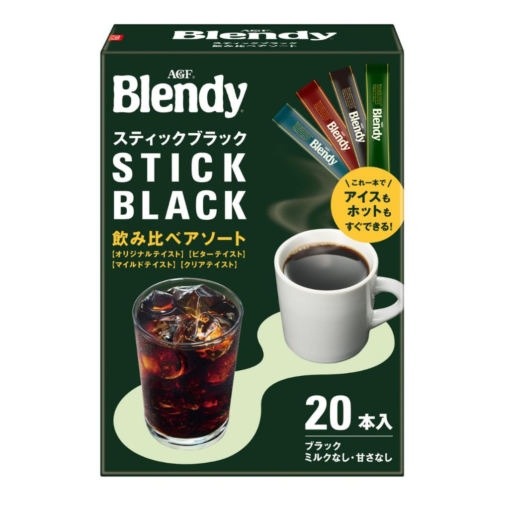 #悠西將# 日本 AGF Blendy 4種綜合黑咖啡 黑咖啡 咖啡 即溶咖啡 即溶咖啡粉 沖泡 綜合黑咖啡 | 蝦皮購物
