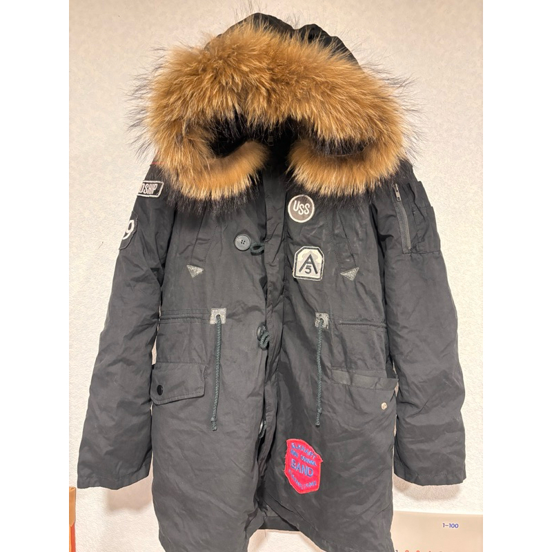 炸毛！moussy 東京N3B外套二手沒穿過沒洗過放衣櫃保鮮 | 蝦皮購物