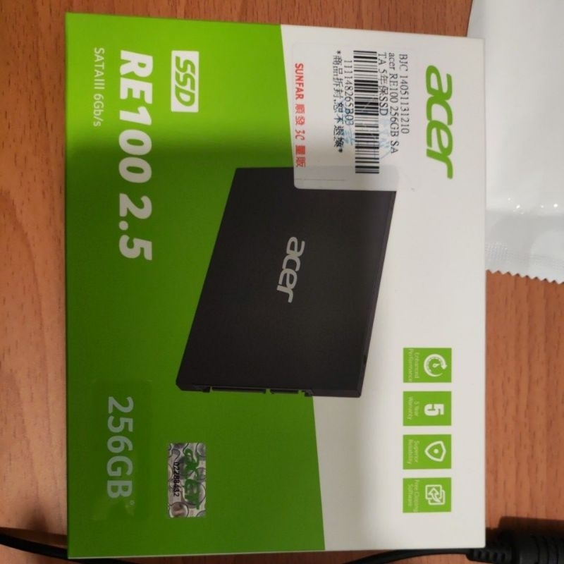 Acer SATA III RE100 2.5吋 SSD 256g | 蝦皮購物