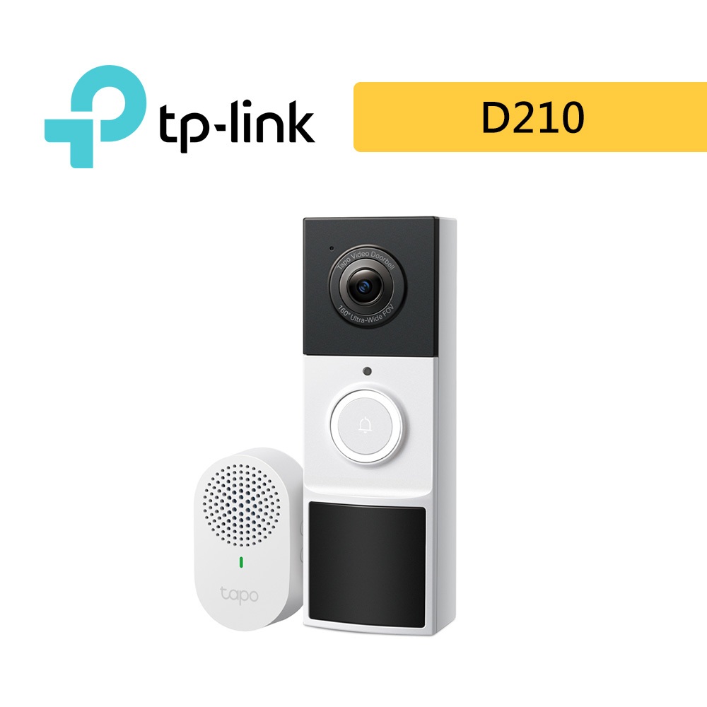 TP-Link Tapo D210 2K 300萬畫素AI智慧無線視訊門鈴 | 蝦皮購物