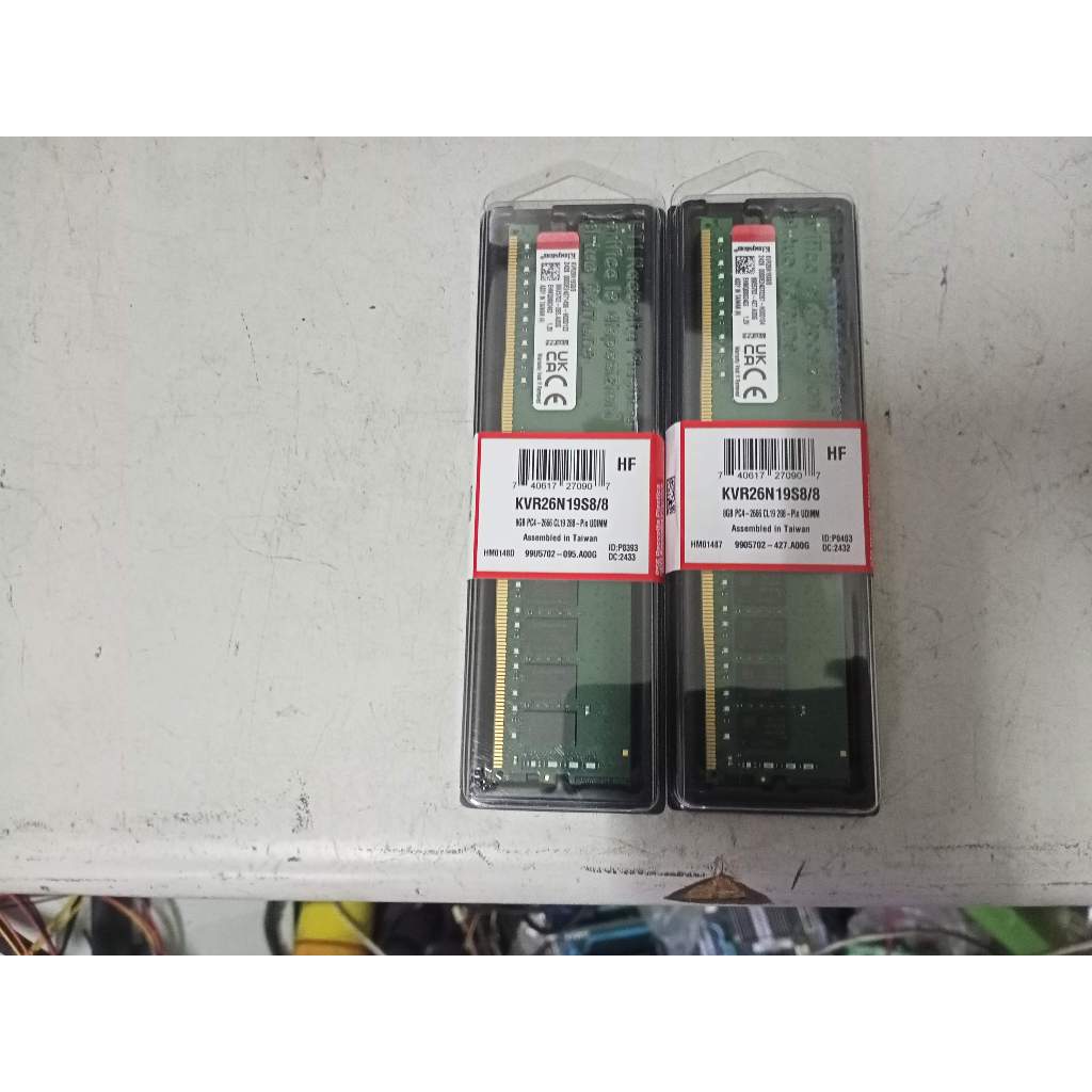 Kingston 金士頓8GB DDR4 2666 桌上型記憶體(KVR26N19S8/8) | 蝦皮購物