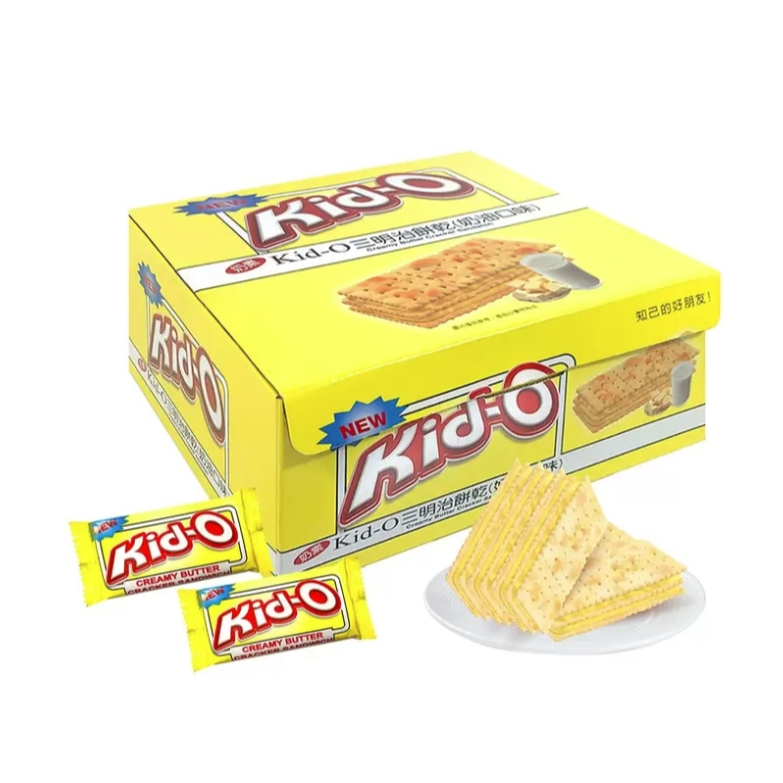 💝特價免運💝Kid-O 奶油三明治夾心餅乾家庭號 90包入 | 蝦皮購物