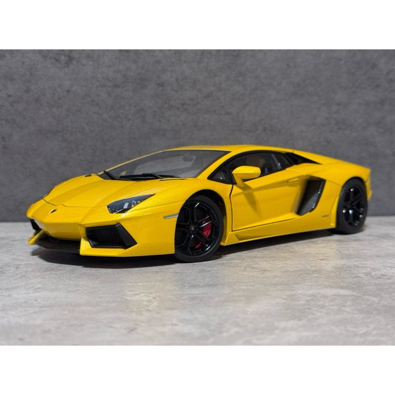 【AUTOart金屬製稀有】 1/18 Lamborghini LP700-4 稀有黃色1:18 模型車 | 蝦皮購物