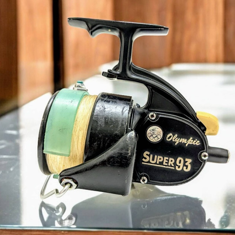 日本製 絕版 Olympic SUPER 93 紡車古董捲線器 稀有收藏 陳列 擺飾 | 蝦皮購物