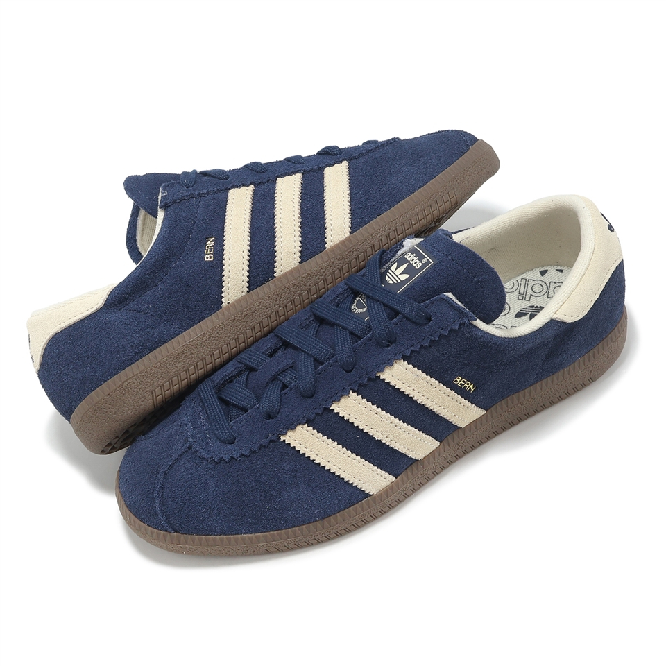 【逢甲FUZZY】W Adidas Original BERN 海軍藍 米白 深藍 麂皮 IG2004 | 蝦皮購物