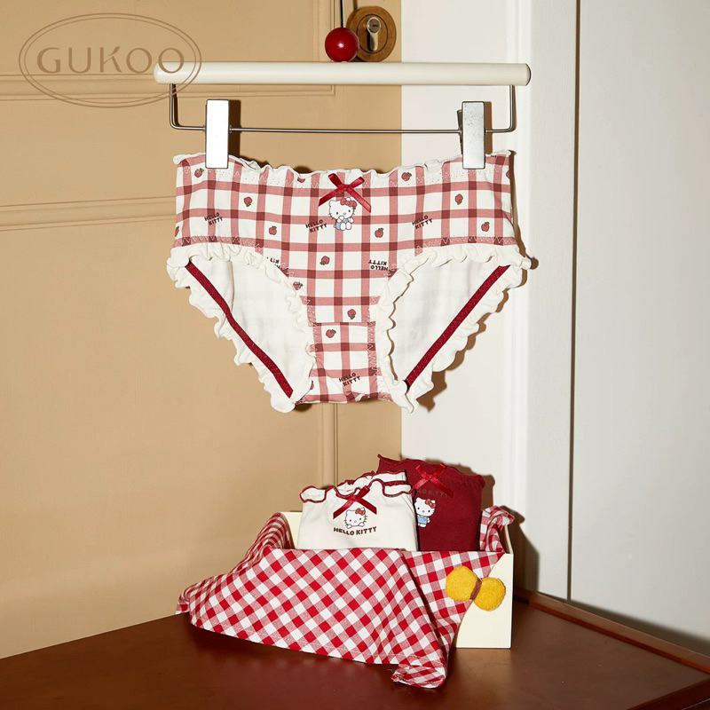 預購Gukoo/果殼內褲女春夏HelloKitty聯名新款可愛純棉襠女士內褲組合 | 蝦皮購物