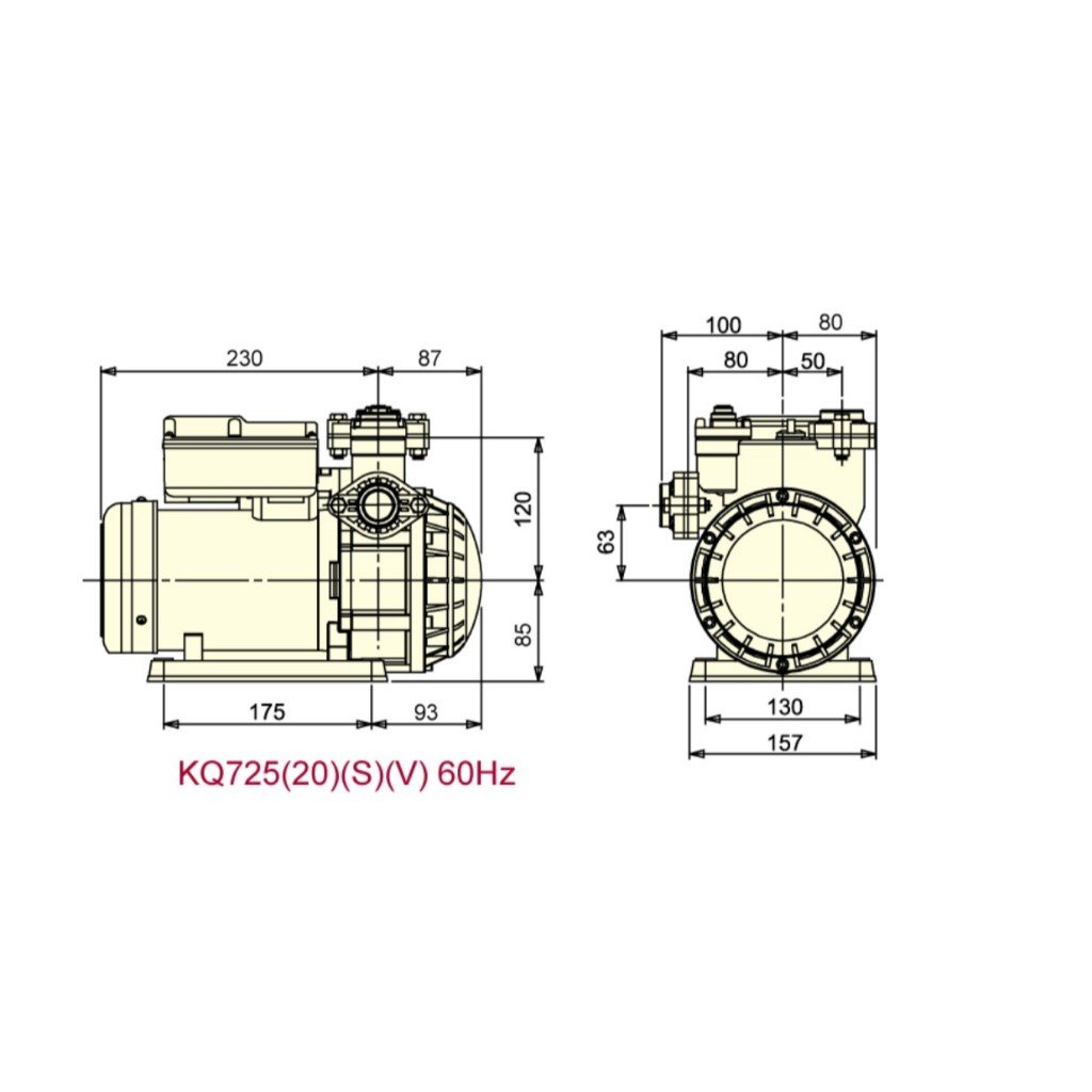 含溫度保護開關 揚水馬達不生鏽水機 木川KQ720N 低噪音馬達 靜音型電子式抽水機KQ720 KQ725N 1/2HP | 蝦皮購物