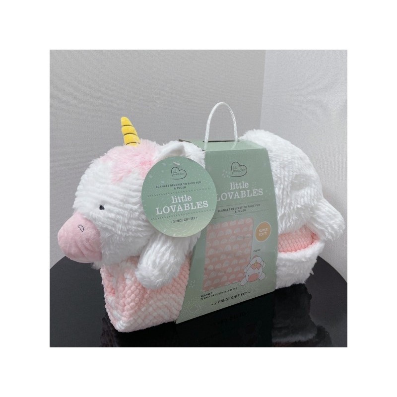 【現貨買一送一$888】日本好市多 COSTCO Little lovables 玩偶 毛毯 獨角獸 無尾熊 | 蝦皮購物