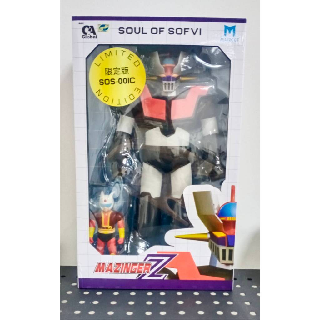 【史派克工廠】現貨 MAZZCOT SOS-001 Sofvi魂 白色版 無敵鐵金剛 兜甲兒 32公分 0930 | 蝦皮購物