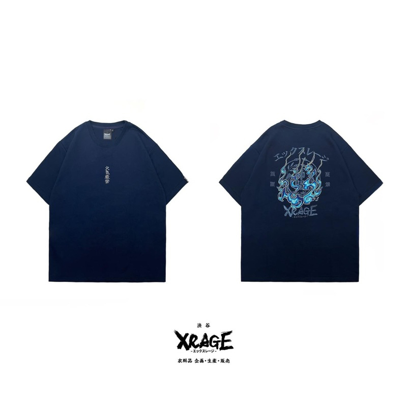 《全新現貨》XRAGE 新·台中店開幕限定 新鬼火夜光刺繡T XL 2XL 贈台中限定火焰徽章 | 蝦皮購物