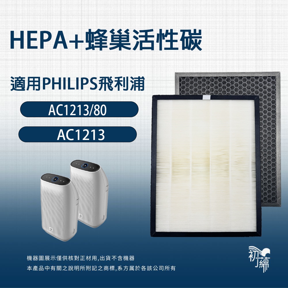 適用PHILIPS飛利浦 AC1213 AC1213/80 舒眠抗敏空氣清淨機 FY1410 HEPA+活性碳濾網 濾芯 | 蝦皮購物