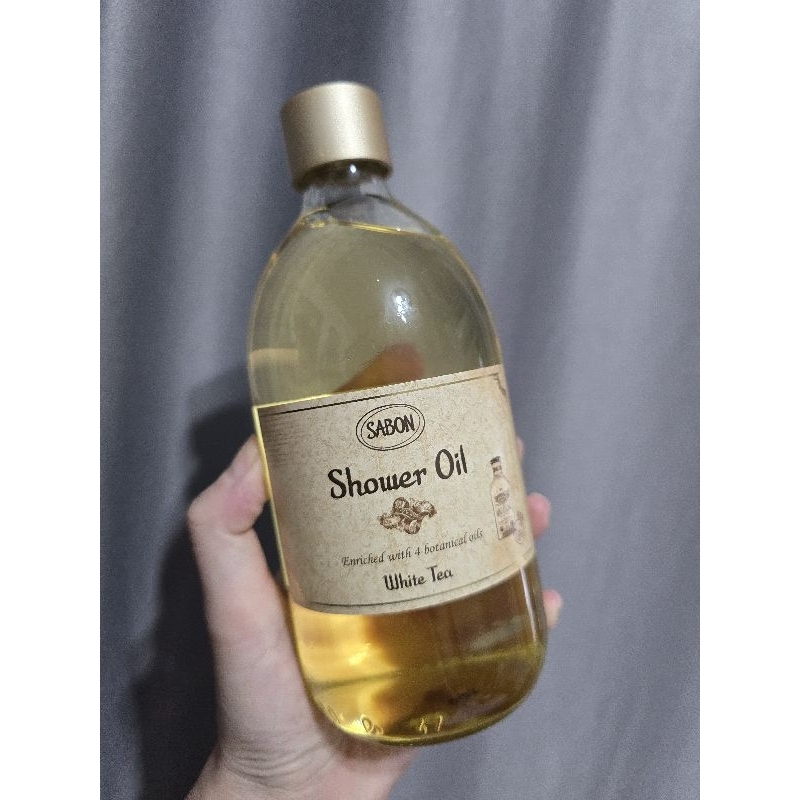 sabon沐浴油 白茶 500ml含押頭 | 蝦皮購物