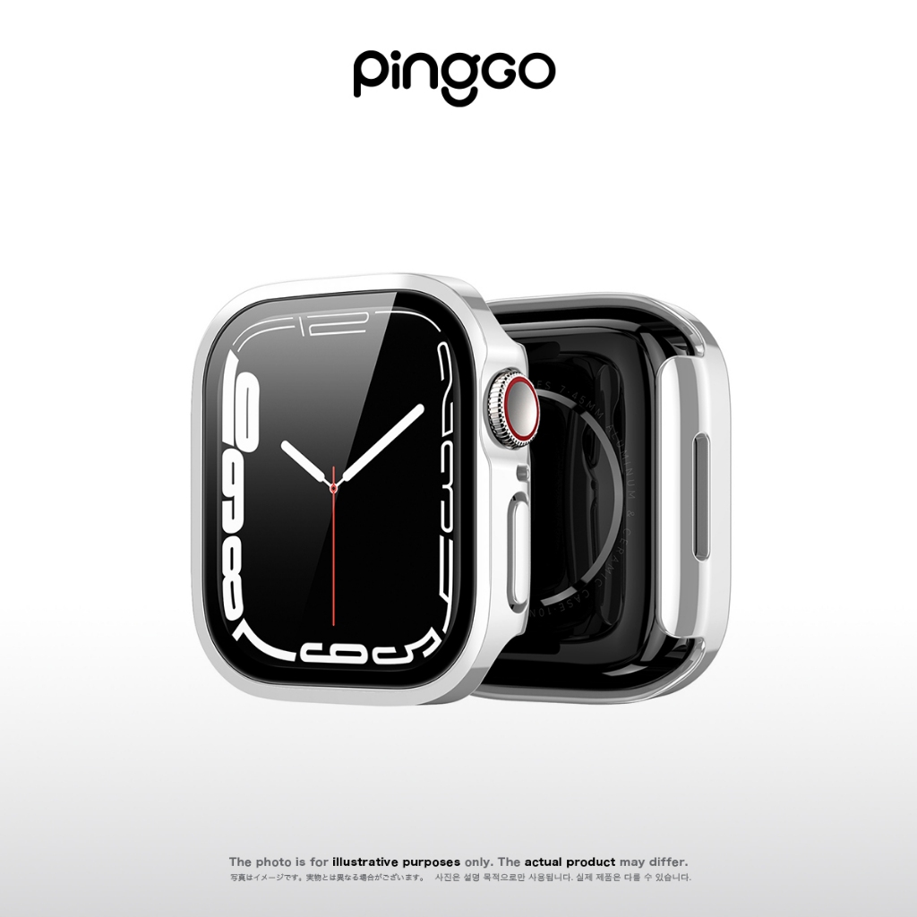 PingGO Hamo系列 Apple Watch 10代 Case 42/46MM 電鍍PC保護殼 防刮傷 碰撞 | 蝦皮購物