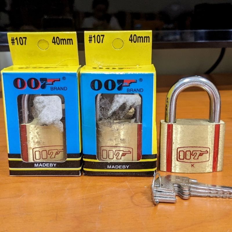 007 銅掛鎖 鎖頭 40mm #107 安全鎖 五金 | 蝦皮購物