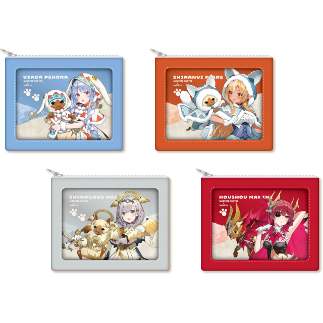 【大黑屋】現貨 CAPCOM hololive x 魔物獵人 合作限定商品 平口收納包 錢包 船長 peko 團長 阿火 | 蝦皮購物