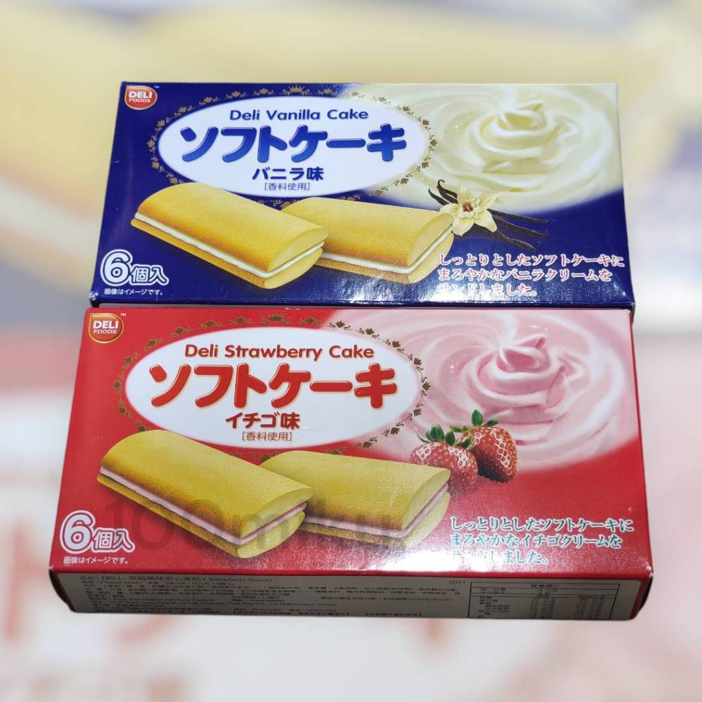 DELI 夾心蛋糕 草莓風味 香草風味 108g | 蝦皮購物