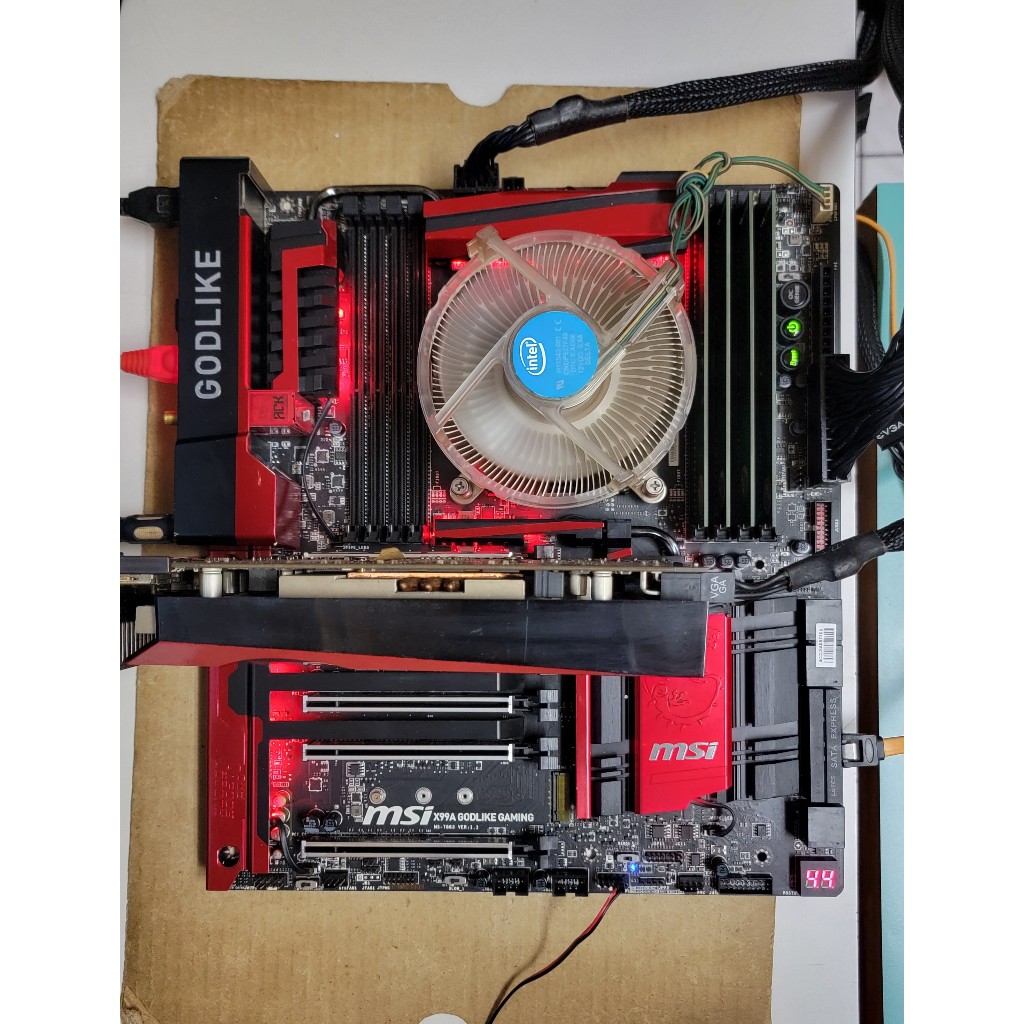 MSI 微星 X99A GODLIKE GAMING 主機板+ i7-6800K CPU 2011-3腳位 附擋板 | 蝦皮購物