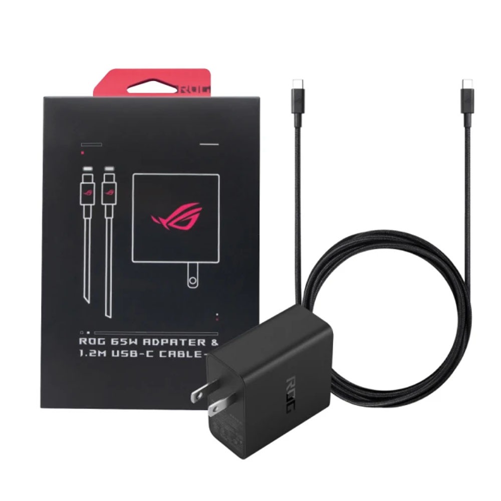 ASUS 華碩 ROG 65W 原廠快充充電組 AC65-01 (65W快充頭+1.2M USB-C快充線) | 蝦皮購物