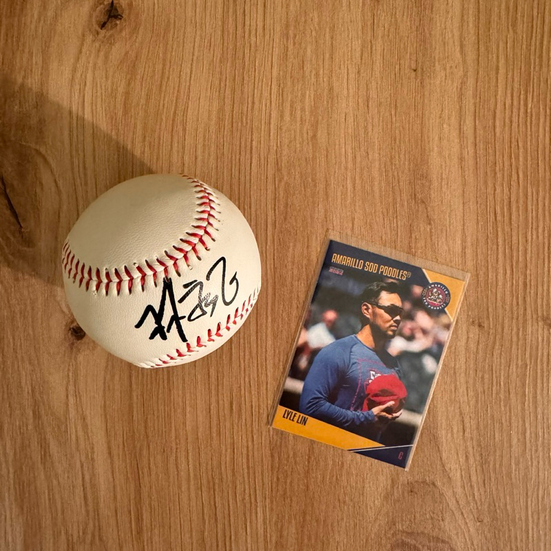 林家正 Lyle Lin 小聯盟 球員卡 簽名球 極少 2024 WSBC 12強 配球皇帝 棒球 經典賽 | 蝦皮購物