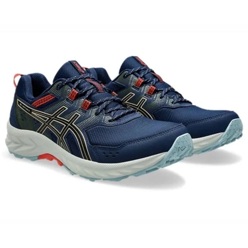 Asics Gel-venture 9 4E寬楦260/1011B488-408男 輕量慢跑鞋 超寬楦越野戶外 深藍 黑 | 蝦皮購物