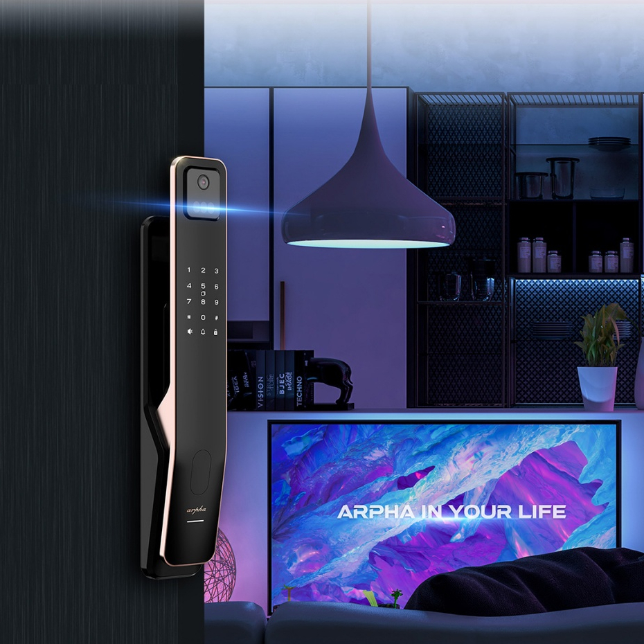 【Arpha】K1 3D人臉辨識指靜脈靜音智慧電子鎖《泡泡生活》 | 蝦皮購物