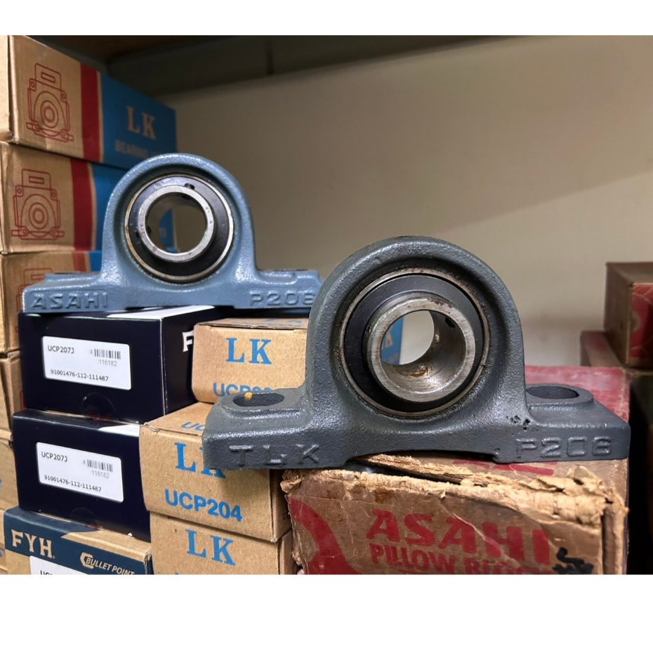 ASAHI 日本 UCP206 連座軸承 軸承座 培林座 連座培林 土地公座 內徑30mm UCP-206 TLK | 蝦皮購物