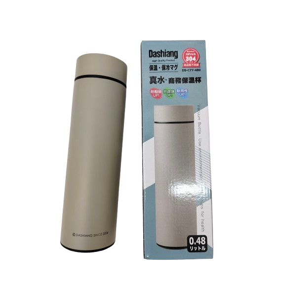 【草】Dashiang 保溫杯450mL 保溫瓶 304不鏽鋼 真空保溫杯 磨菇灰 | 蝦皮購物
