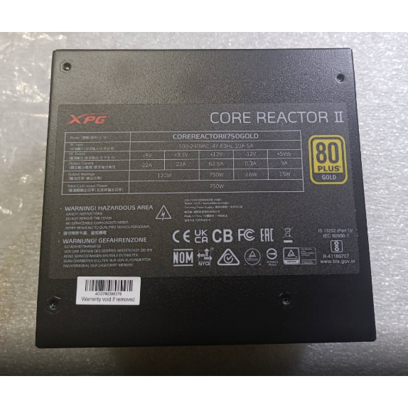 XPG ADATA 威剛 CORE REACTOR II 750W 金牌 全模組化 電源供應器 | 蝦皮購物
