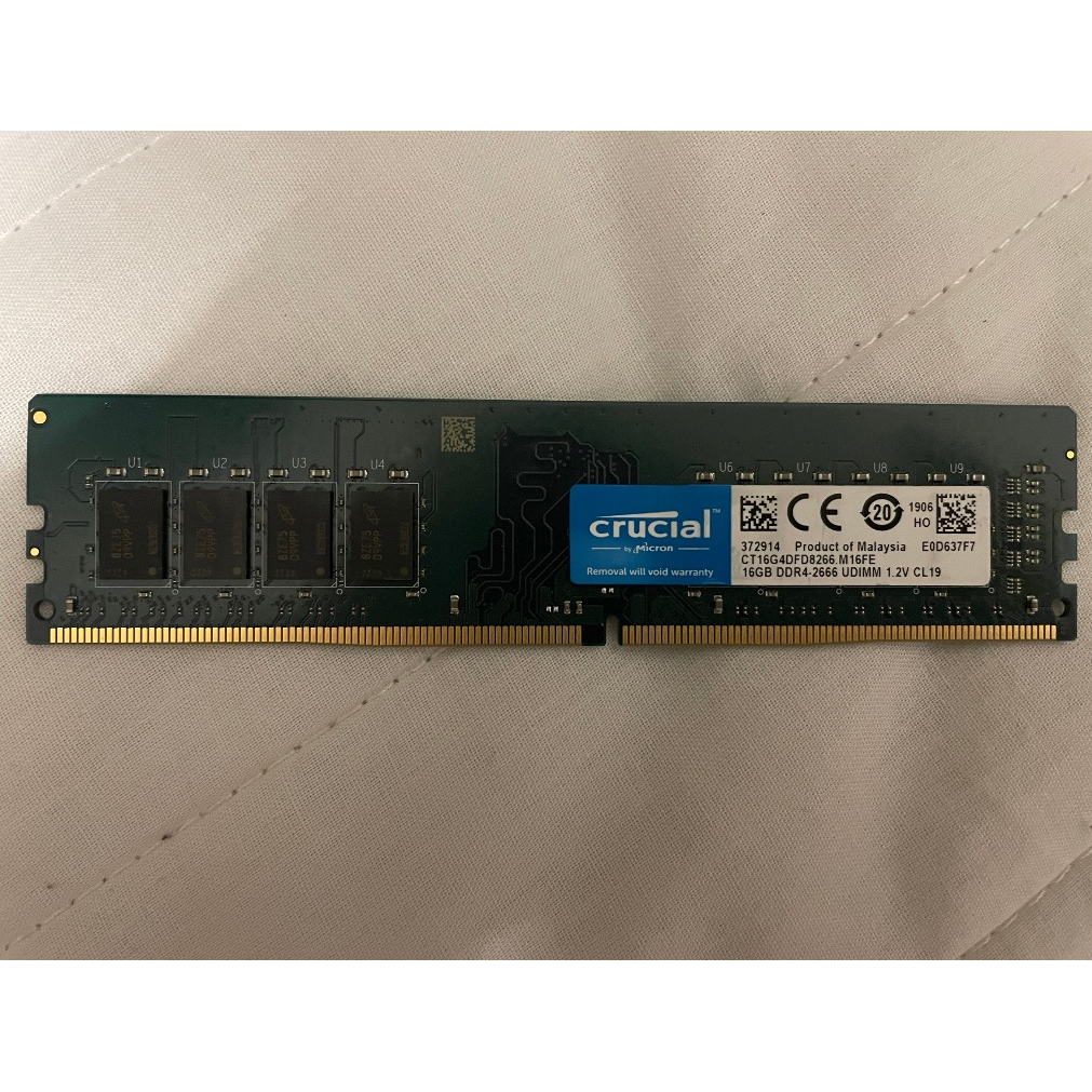 (二手)Micron 美光 Crucial 16G DDR4-2666 2133無包裝 | 蝦皮購物