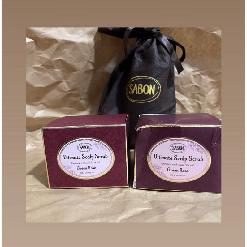 盒損出清 2026年Sabon 綠玫瑰頭皮磨砂膏300g | 蝦皮購物