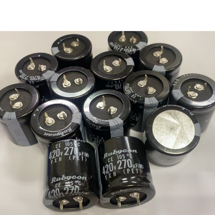 台灣現貨 RUBYCON 270uF/420V 尺寸30X30mm 鋁質電解電容 牛角電容 (SNAP)-外觀瑕疵品 | 蝦皮購物