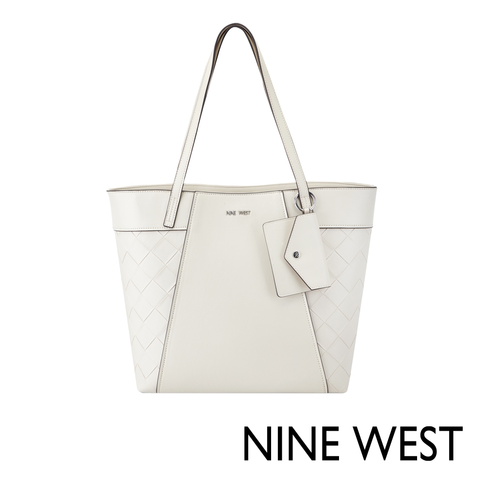 NINE WEST BEX 梯形托特包/肩背包-白色(545924) | 蝦皮購物