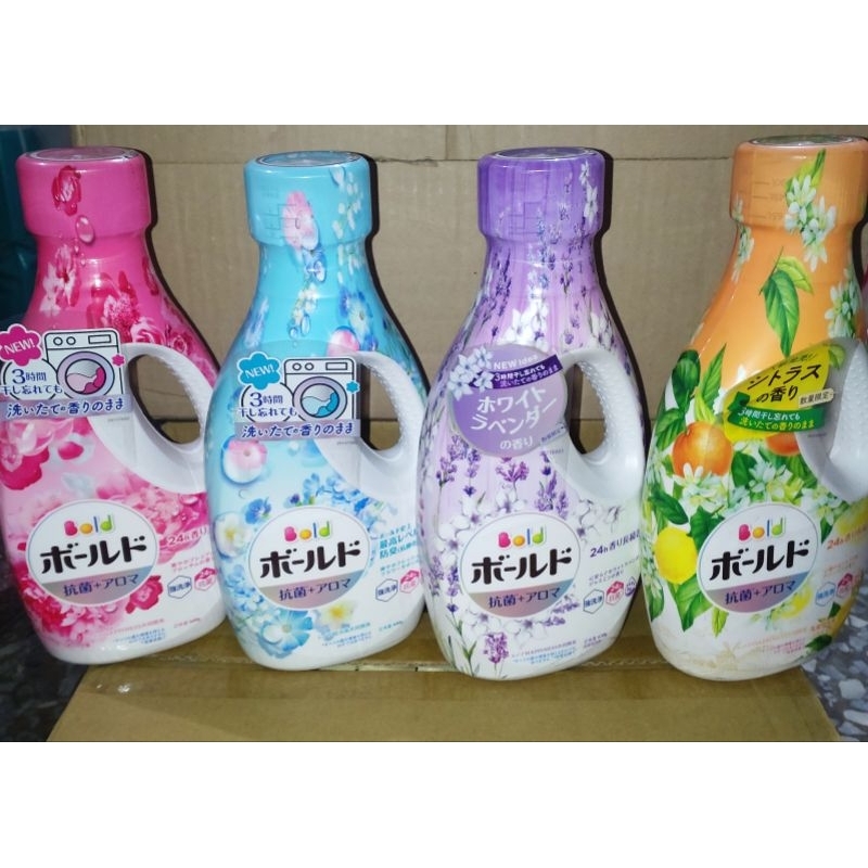 P&G日本Bold寶僑濃縮洗衣精 牡丹花香/清新花香640ml薰衣草香/柑橘馬鞭草630ml 香氛香水防臭洗衣液消臭抗菌 | 蝦皮購物