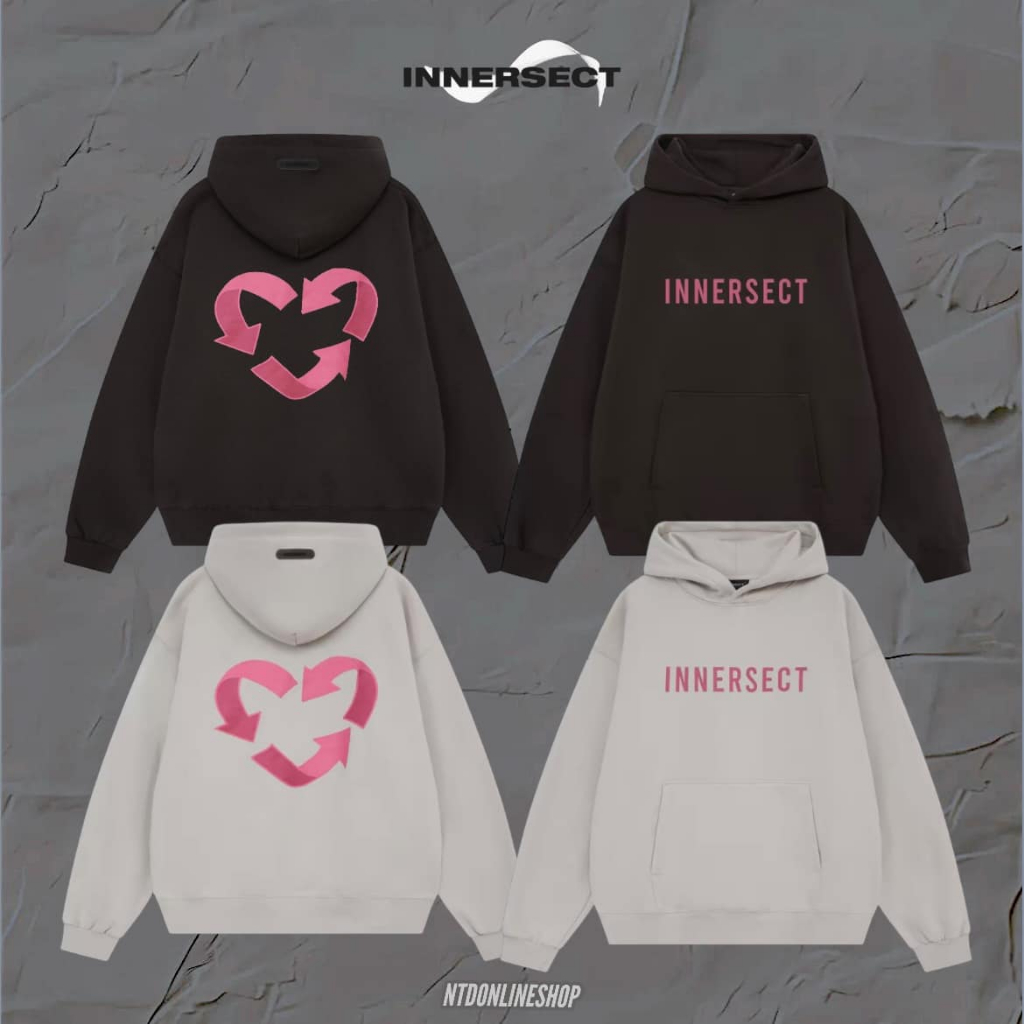 🔥【NTD】24FW隱藏款 INNERSECT FOG 愛心循環 三生萬物 保暖 連帽T 厚磅 帽T 帽踢 | 蝦皮購物