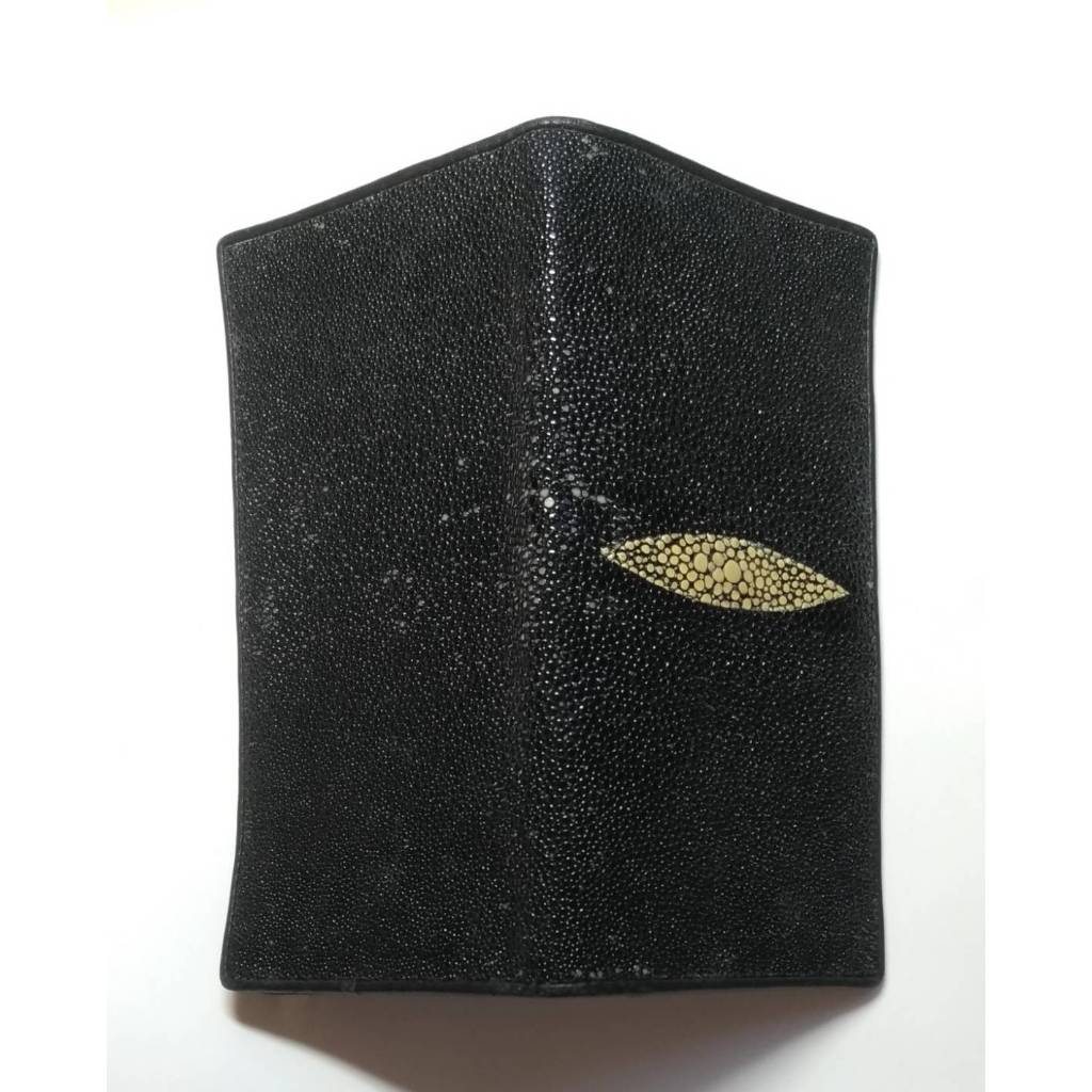 Meisslie珍珠魚皮14隔層長皮夾(黑) 9成新 免運 | 蝦皮購物