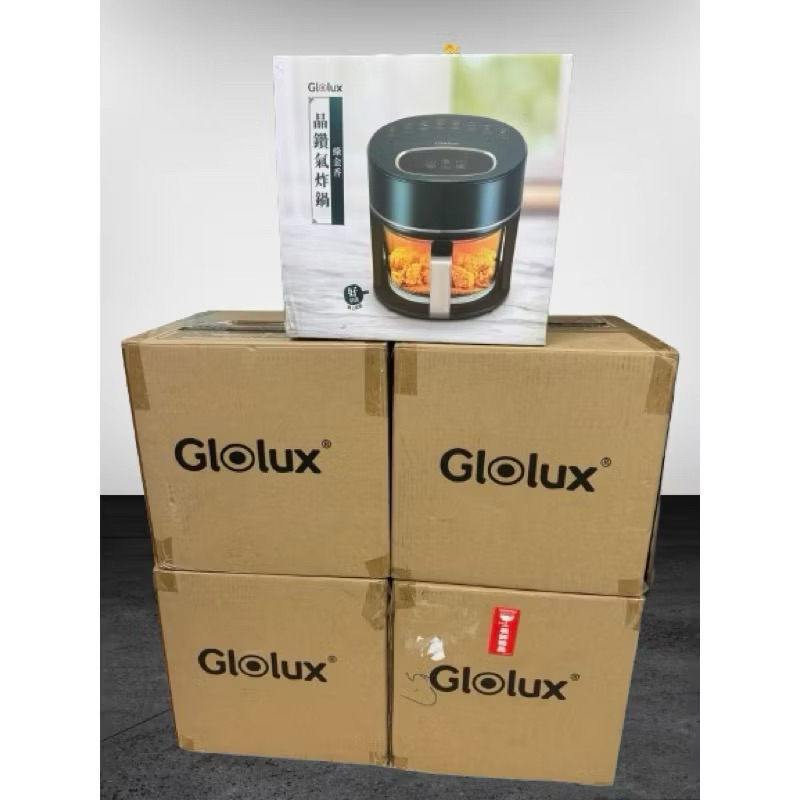 Glolux 晶鑽氣炸鍋綠金香 (3.5L) 氣炸鍋 智能 全景 觸控式 高硼矽玻璃 原廠保固一年 全新贈品出清 | 蝦皮購物